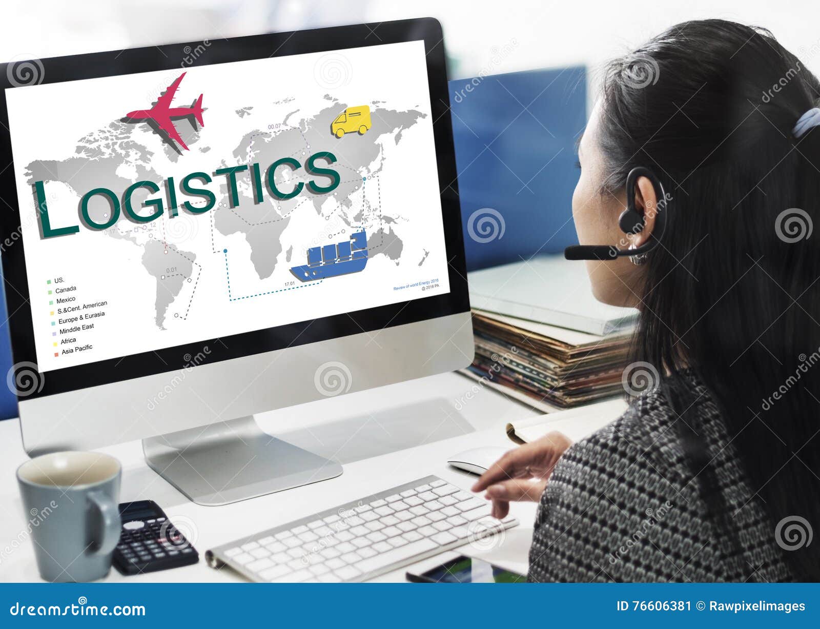 Logistics Freight Management Storage Supply Concept Stock Image - Image ...