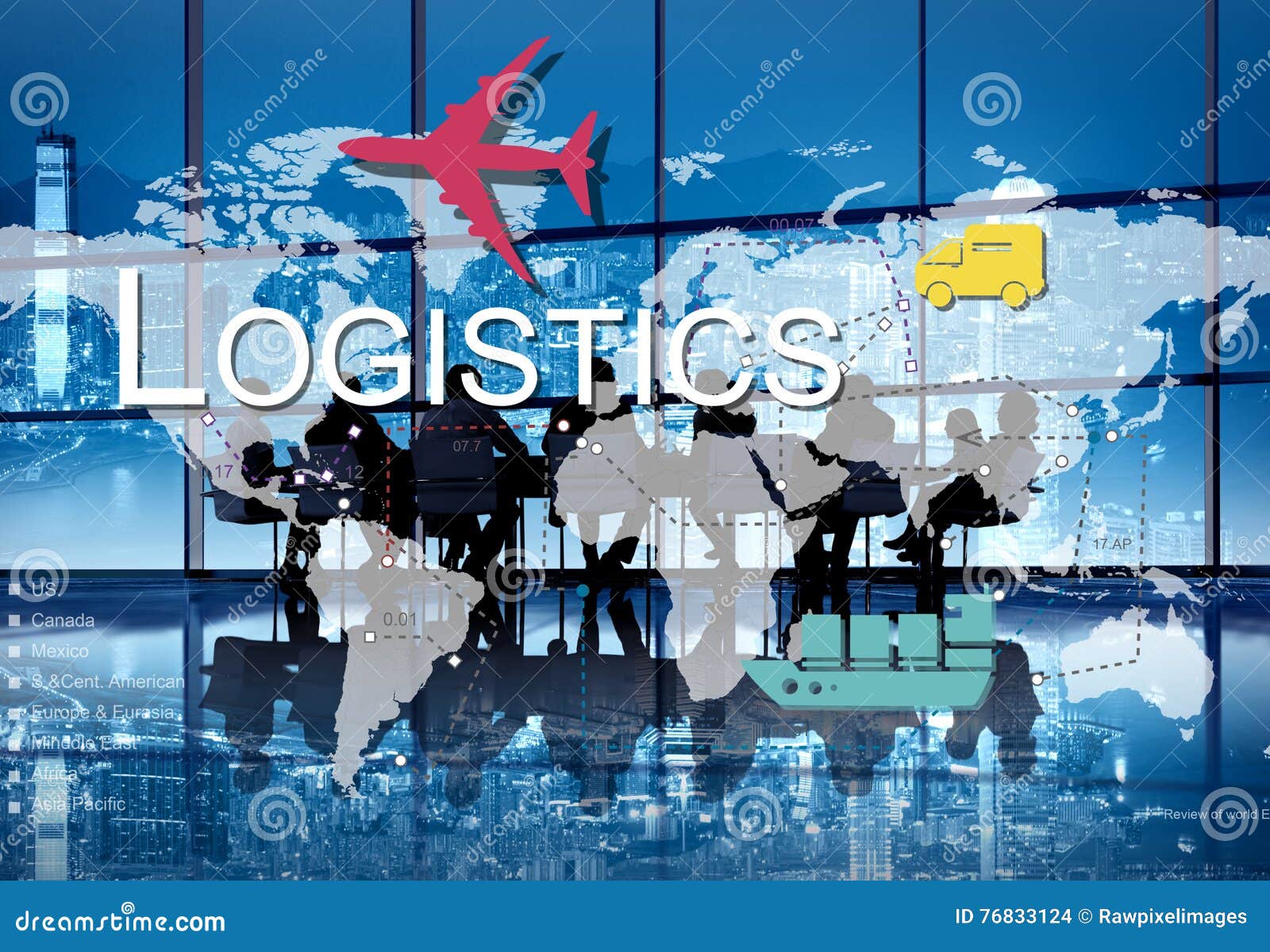 Logistics Freight Management Storage Supply Concept Stock Photo - Image ...