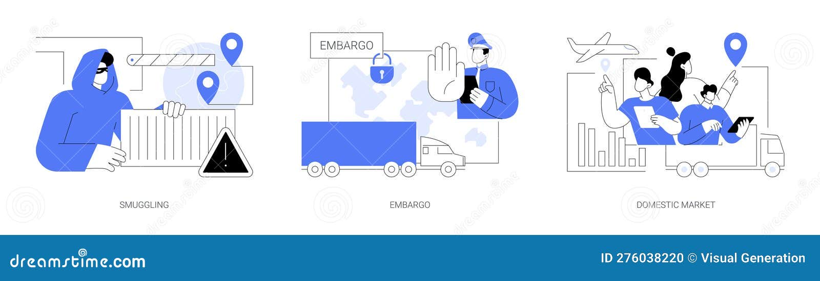 Logistics Goods Distribution Abstract Concept Vector Illustrations ...