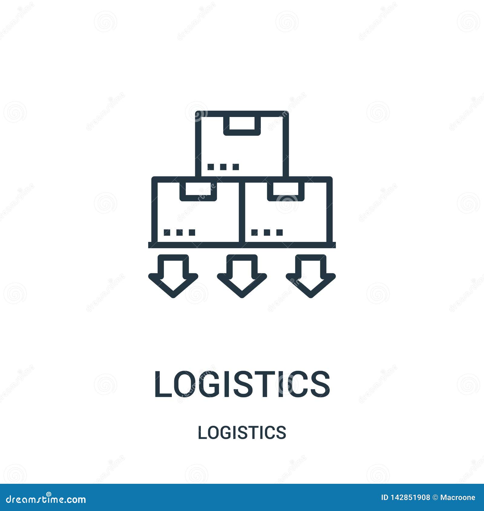 Logistics Icon Vector from Logistics Collection. Thin Line Logistics ...