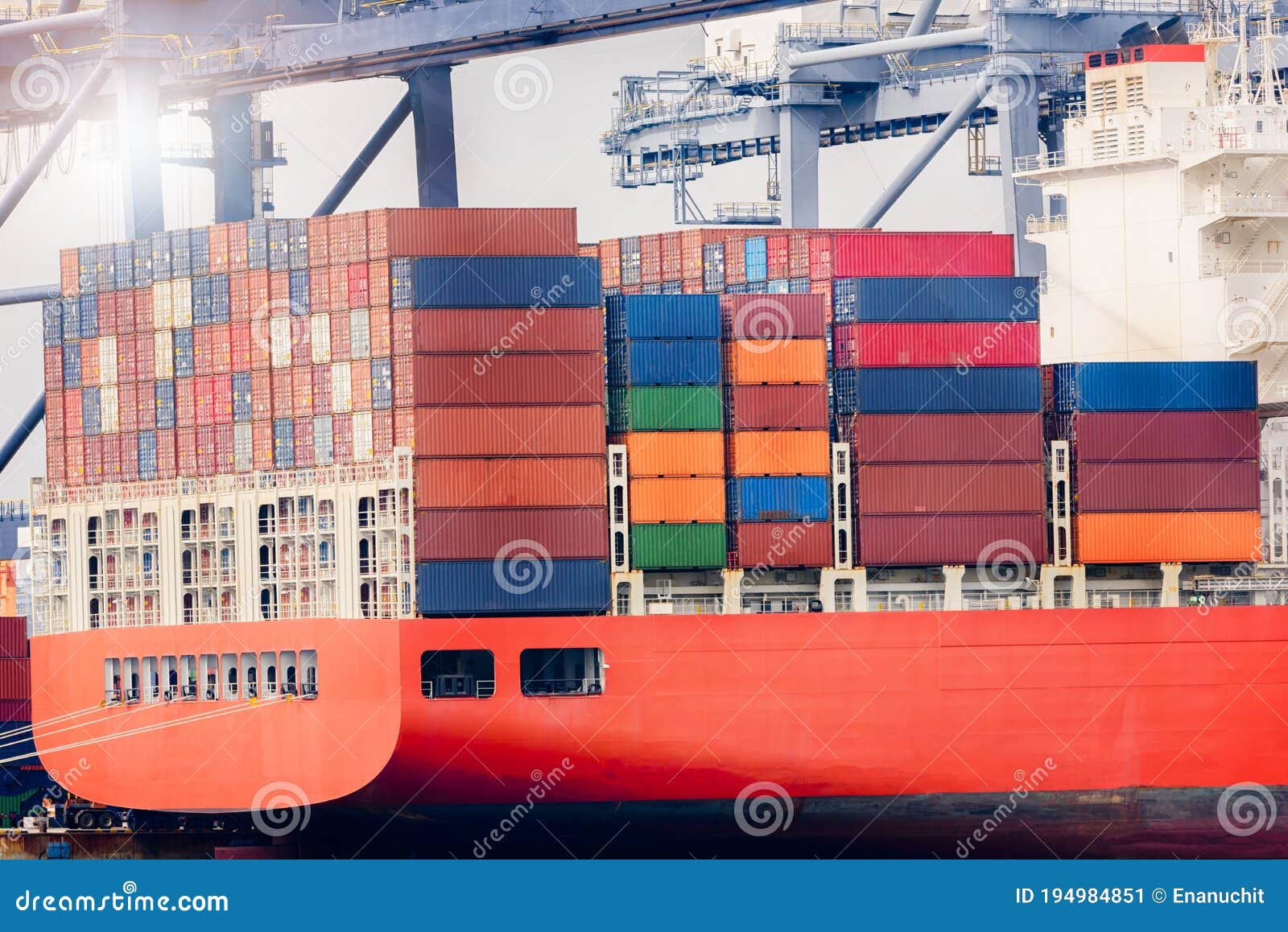 Logistics Import Export Concept and Transport Industry of Container ...