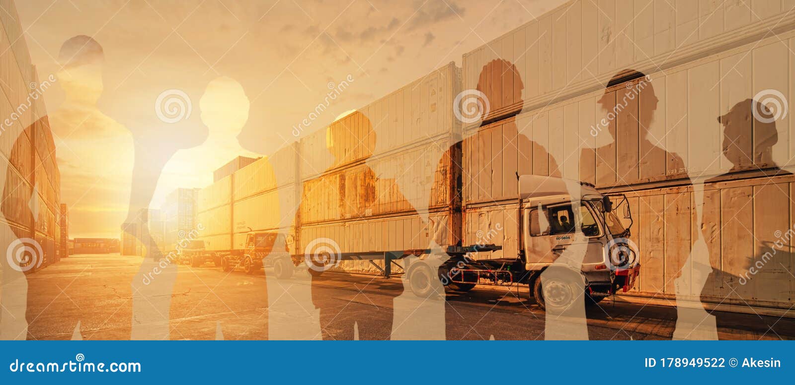 Logistics Industrial Banner Stock Photo - Image of commercial, handling ...