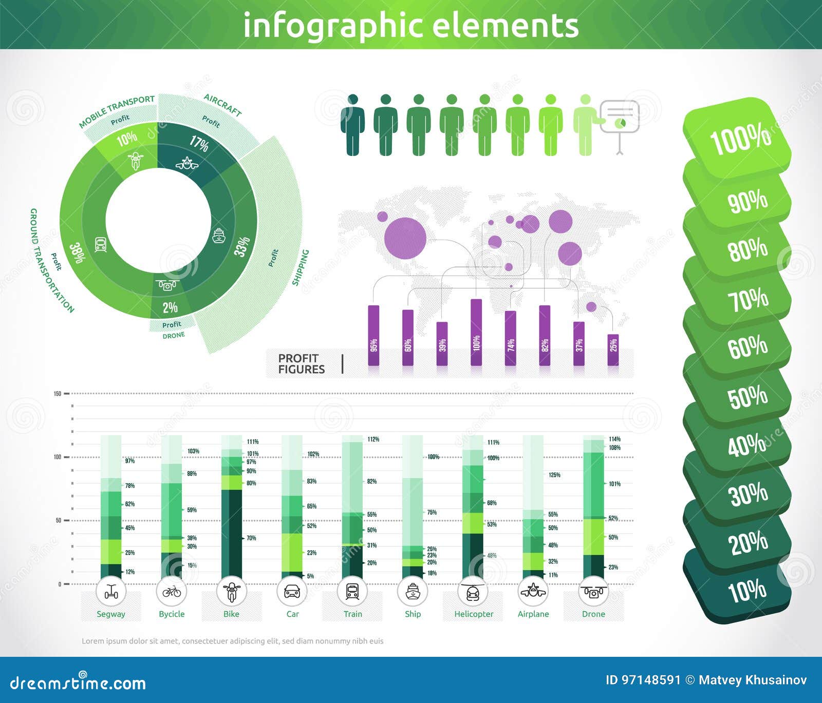 Logistics Infographic Statistic Per Transportation Stock Illustration ...