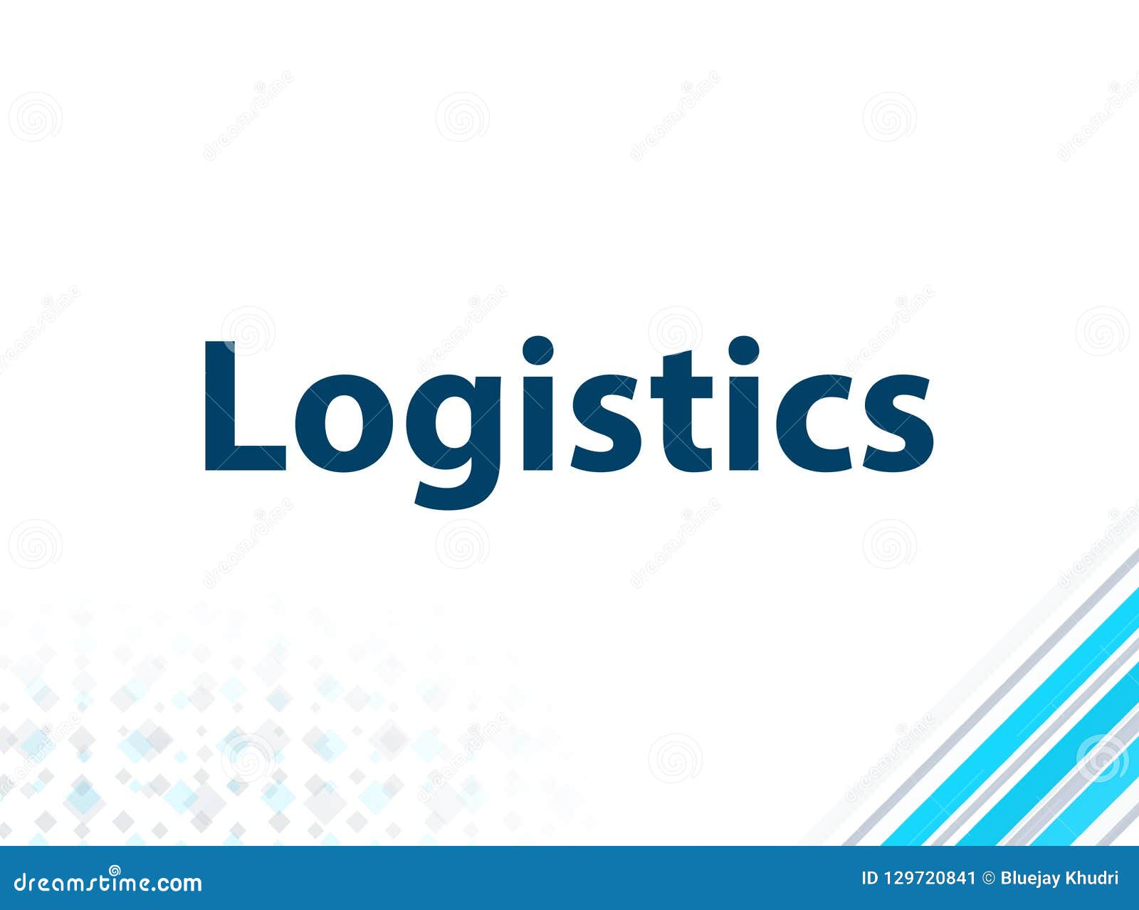 Logistics Modern Flat Design Blue Abstract Background Stock ...