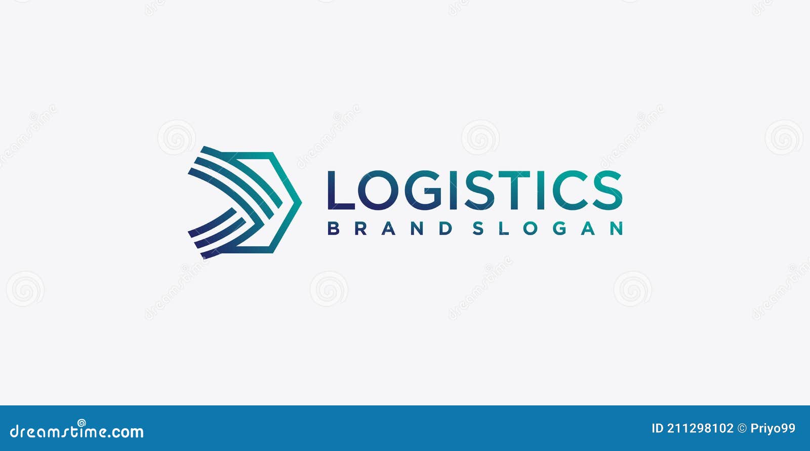 Logistics Logo with Creative Line Art Concept, Transport, Send, Fast ...