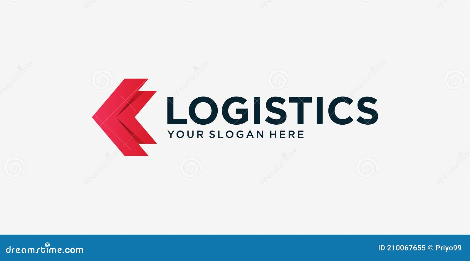 Logistics Logo with Modern Gradient Arrow Concept Premium Vector Stock ...