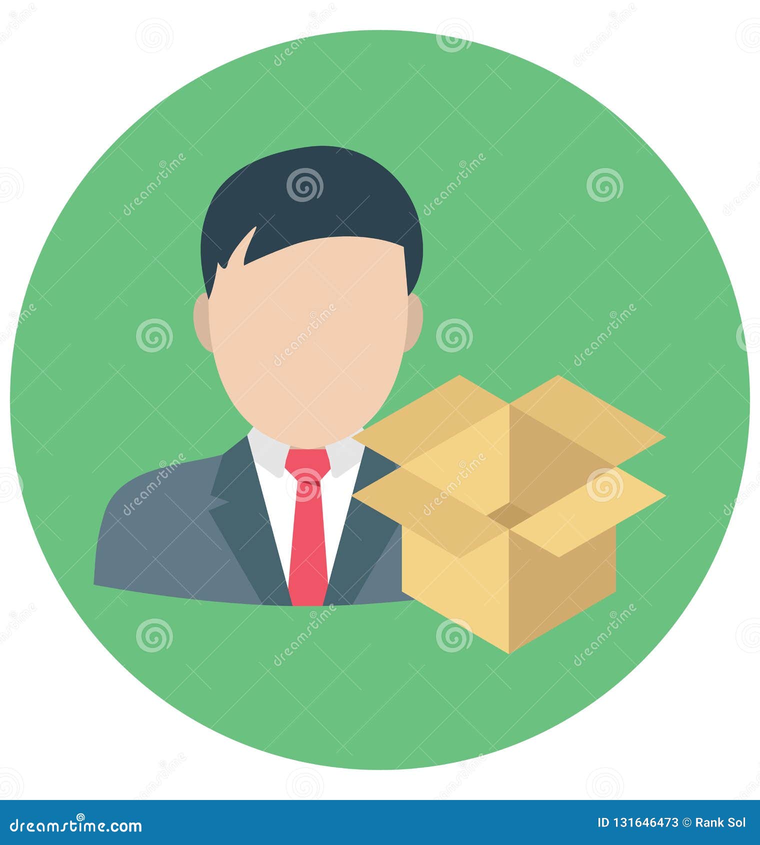 Logistics Manager Color Isolated Vector Icon that Can Be Easily Edit or ...