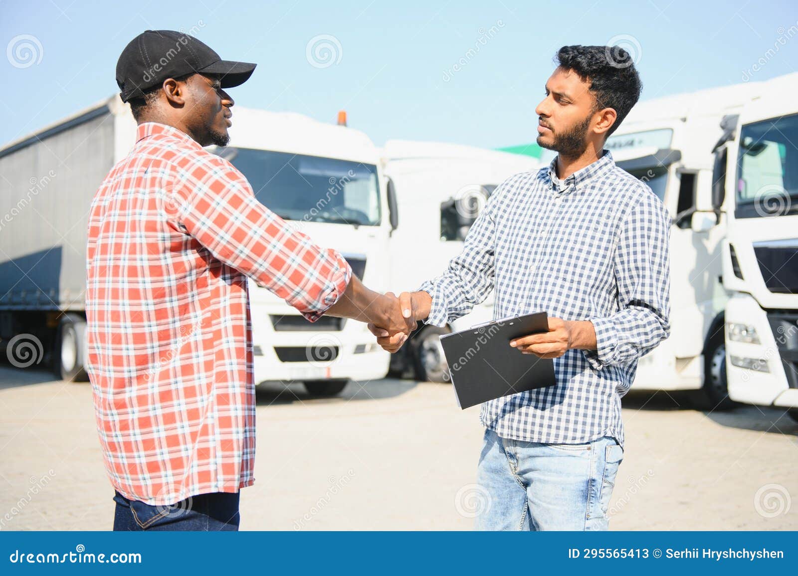 Logistics Manager Controlling Truck Driver Schedule Stock Image - Image ...