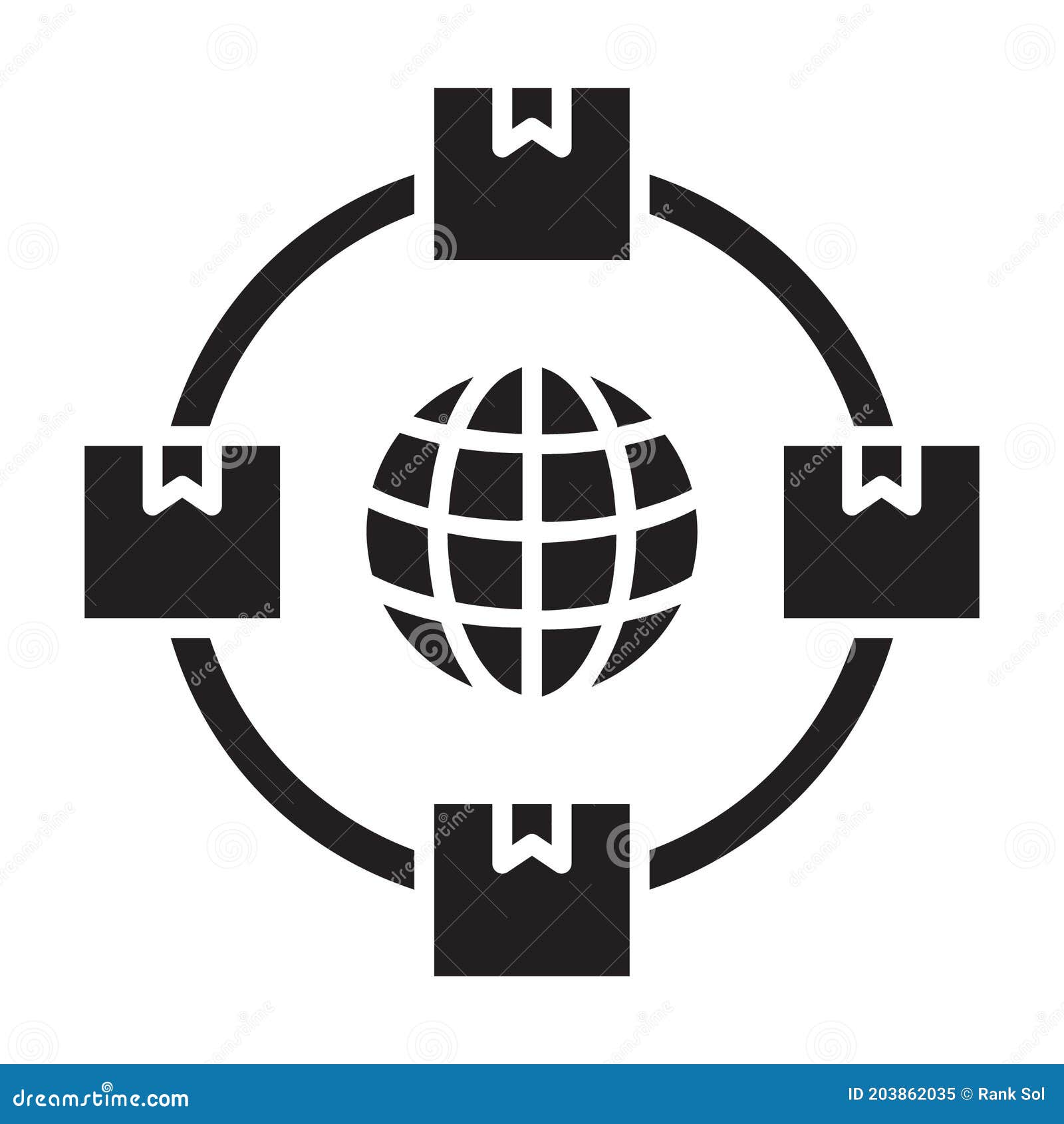 Logistics Network, Global Network, Logistics, Communication Fully ...