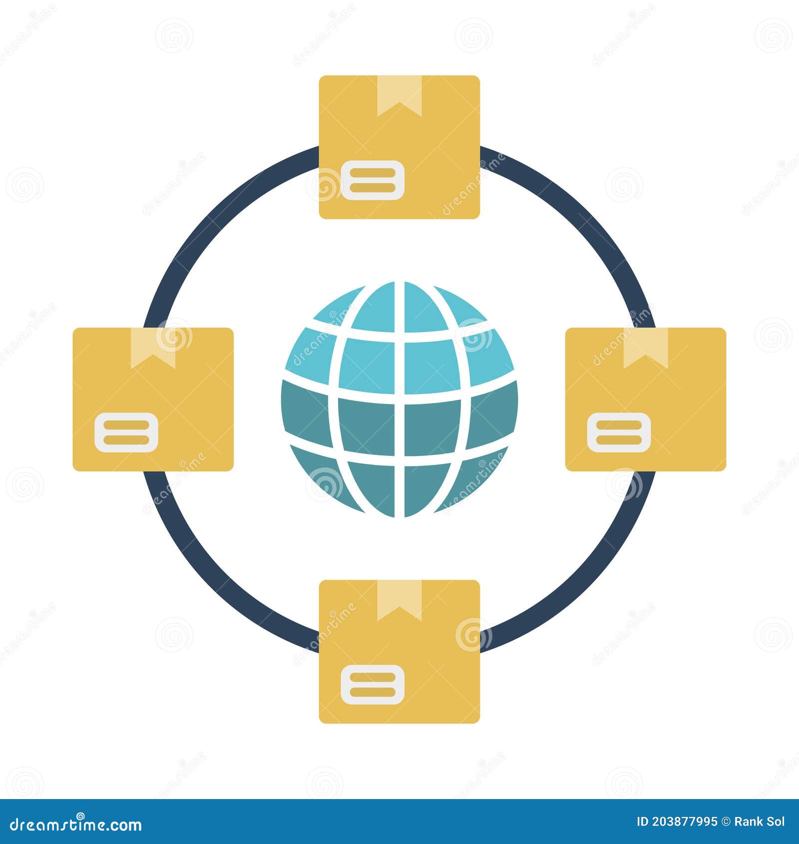 Logistics Network, Global Network, Logistics, Communication Fully ...