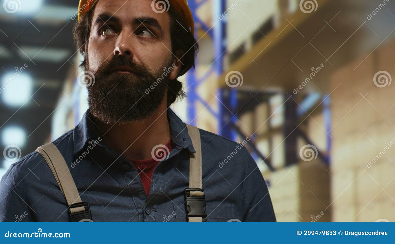 Logistics Operator Managing Movement of Materials and Stock Stock Image ...