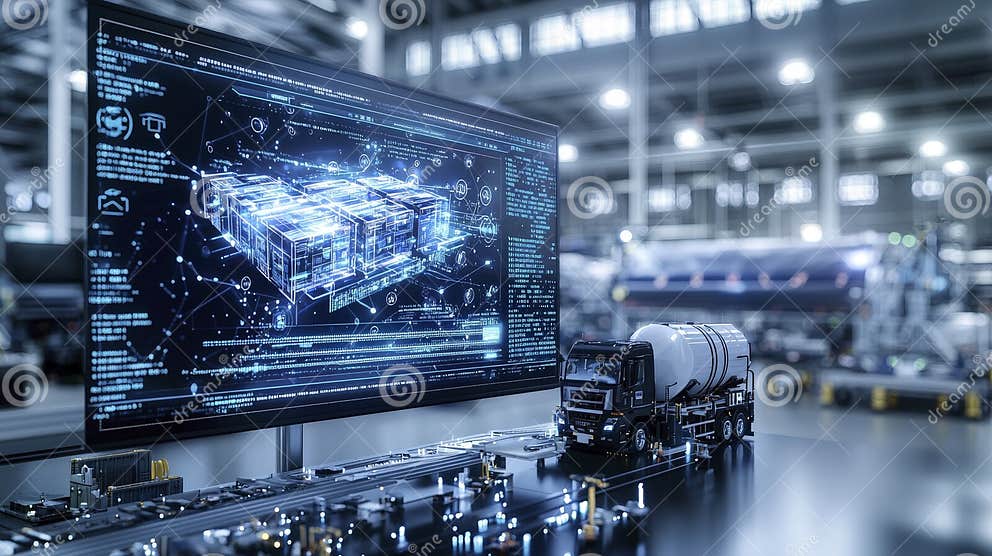 Logistics Optimization in Action with Ai Modern Warehouse Digital ...