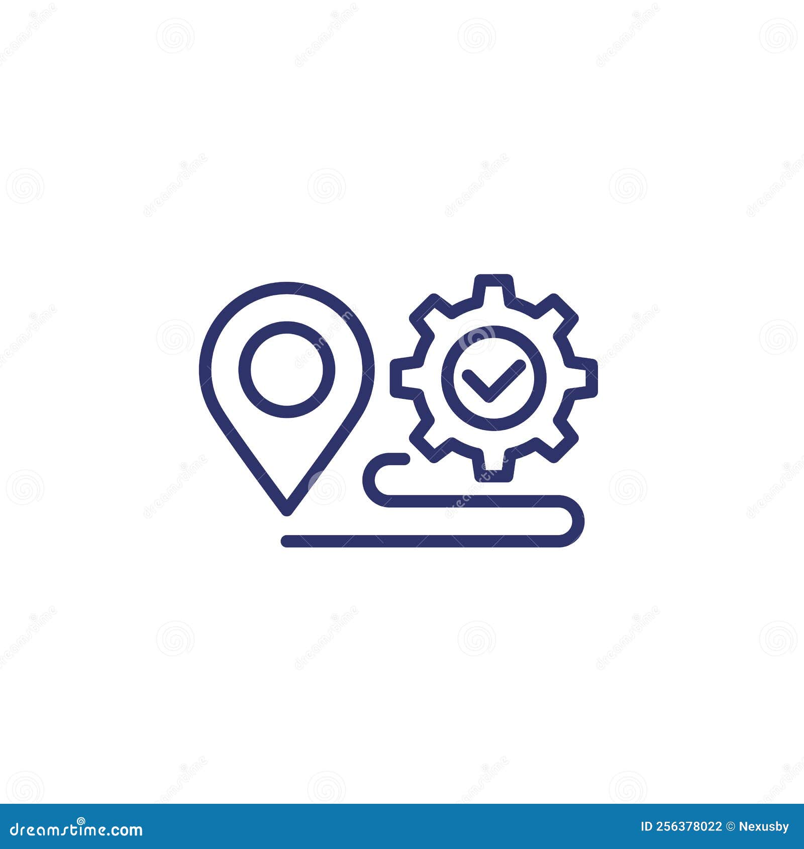 Logistics Optimization Icon, Line Vector Stock Vector - Illustration of ...