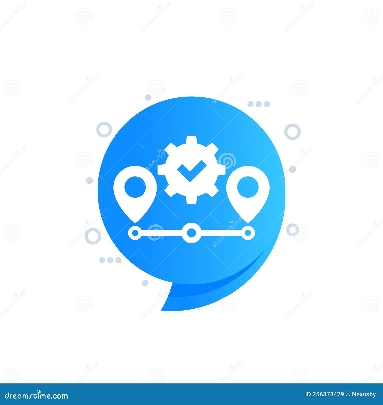 Logistics Optimization Icon for Web Stock Vector - Illustration of ...
