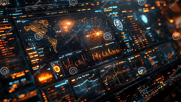 Logistics Performance Metrics Dashboard Displaying Data Visualizations ...
