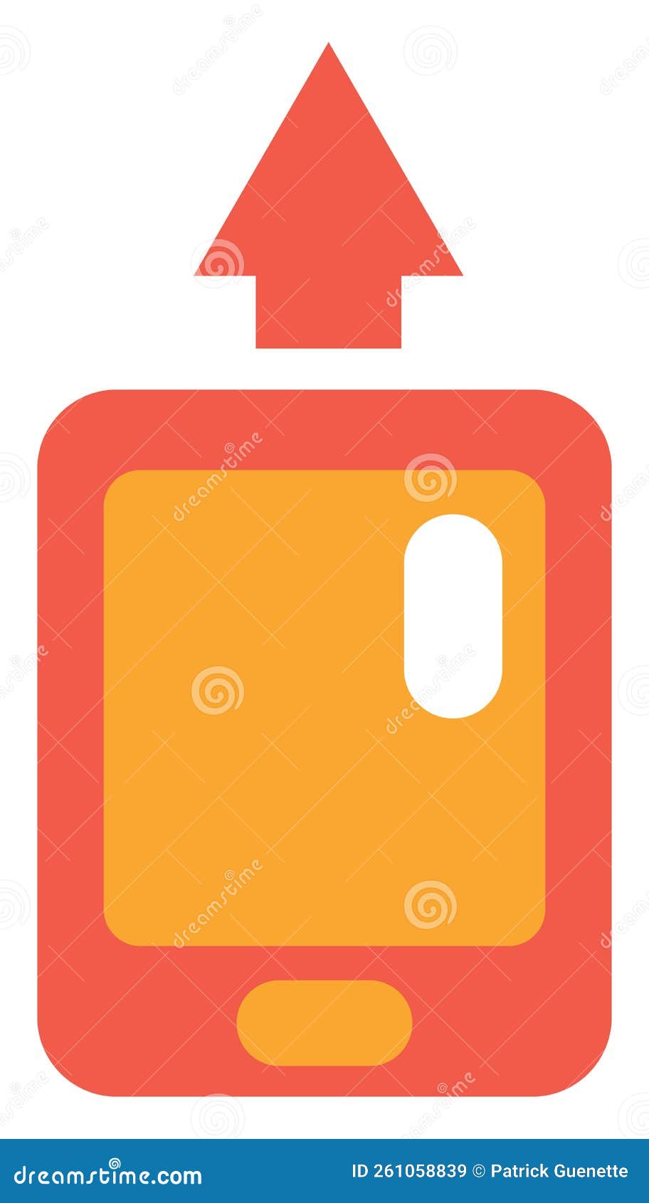 Logistics phone, icon stock vector. Illustration of application - 261058839