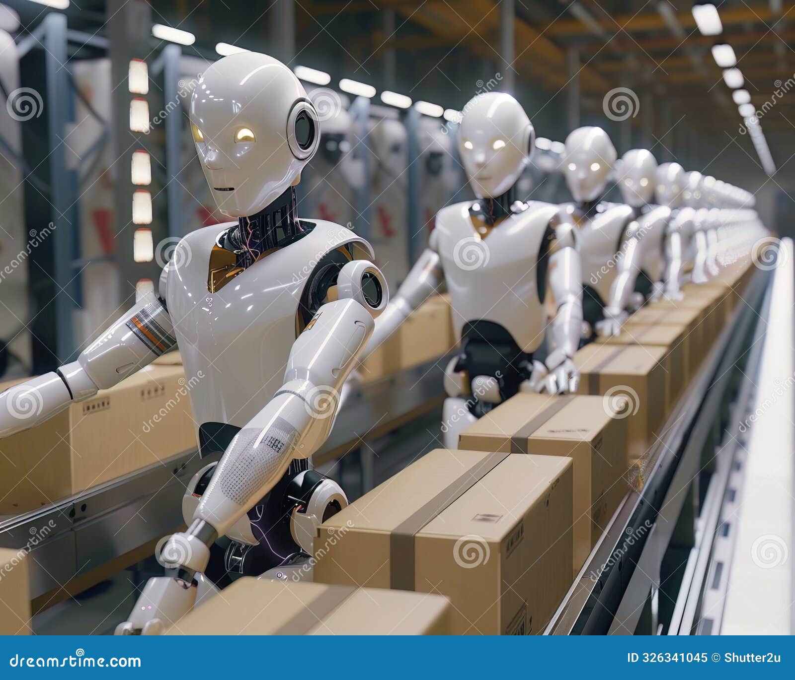 Logistics Robots at Work Deftly Sorting Packages Future of Delivery ...