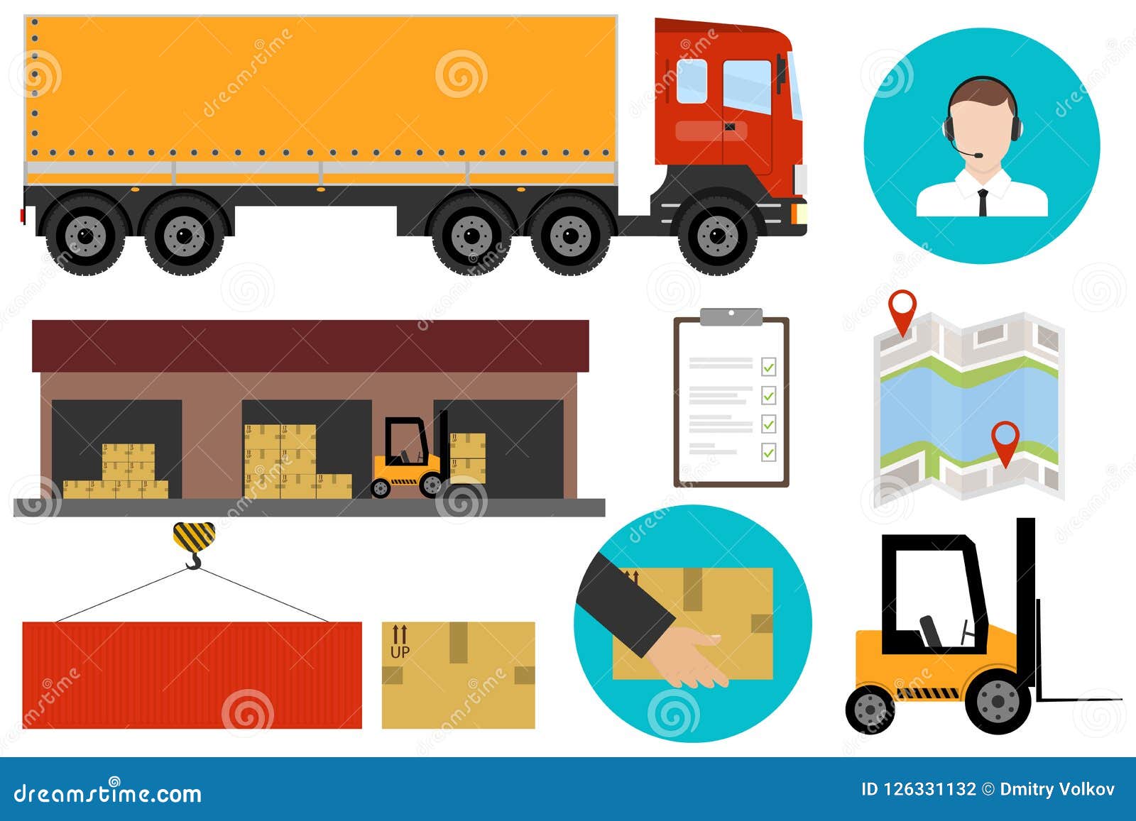Logistics, Logistics Services. Freight Transportation. Stock ...