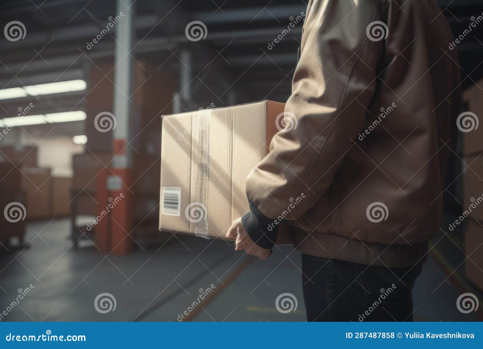 Logistics Shipment Man Foreman Guy Warehouse Worker Loader Deliver ...