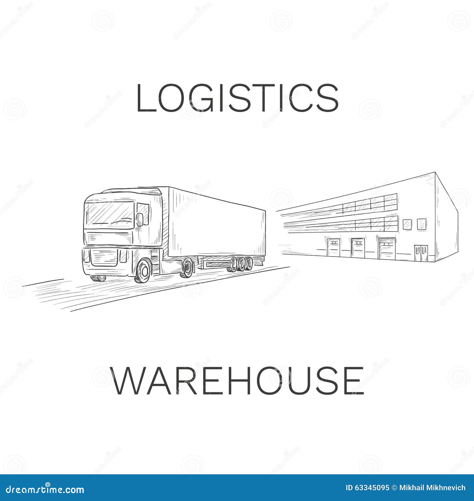 Logistics sign stock vector. Illustration of commercial - 63345095