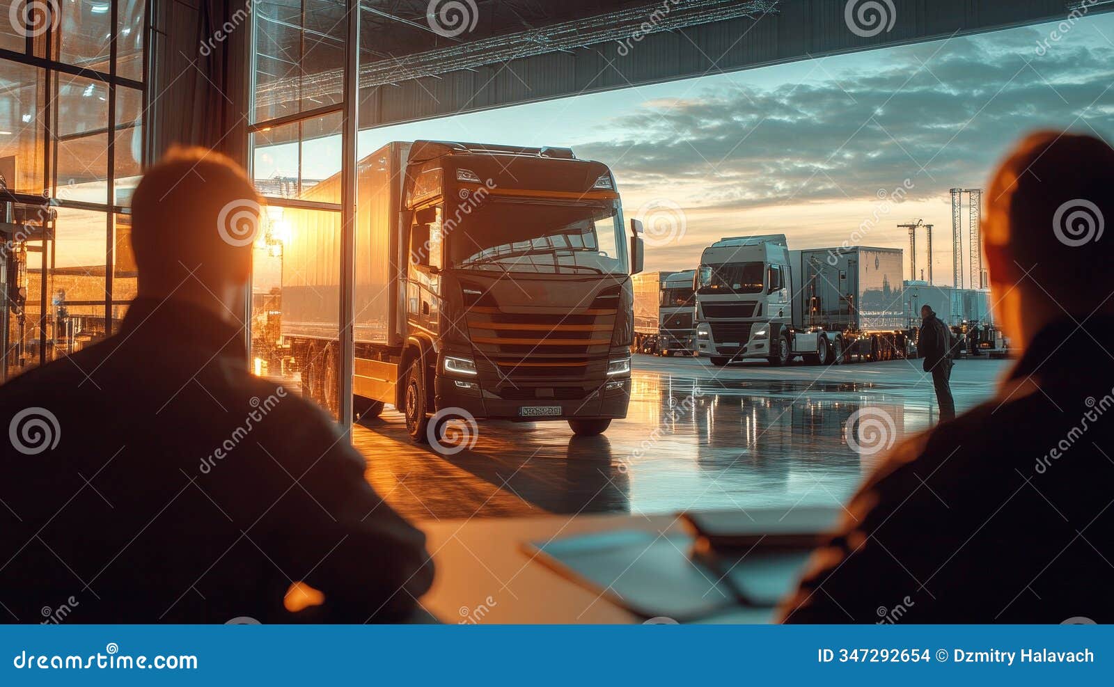 Logistics Specialists Overseeing Loading and Unloading Operations at a ...