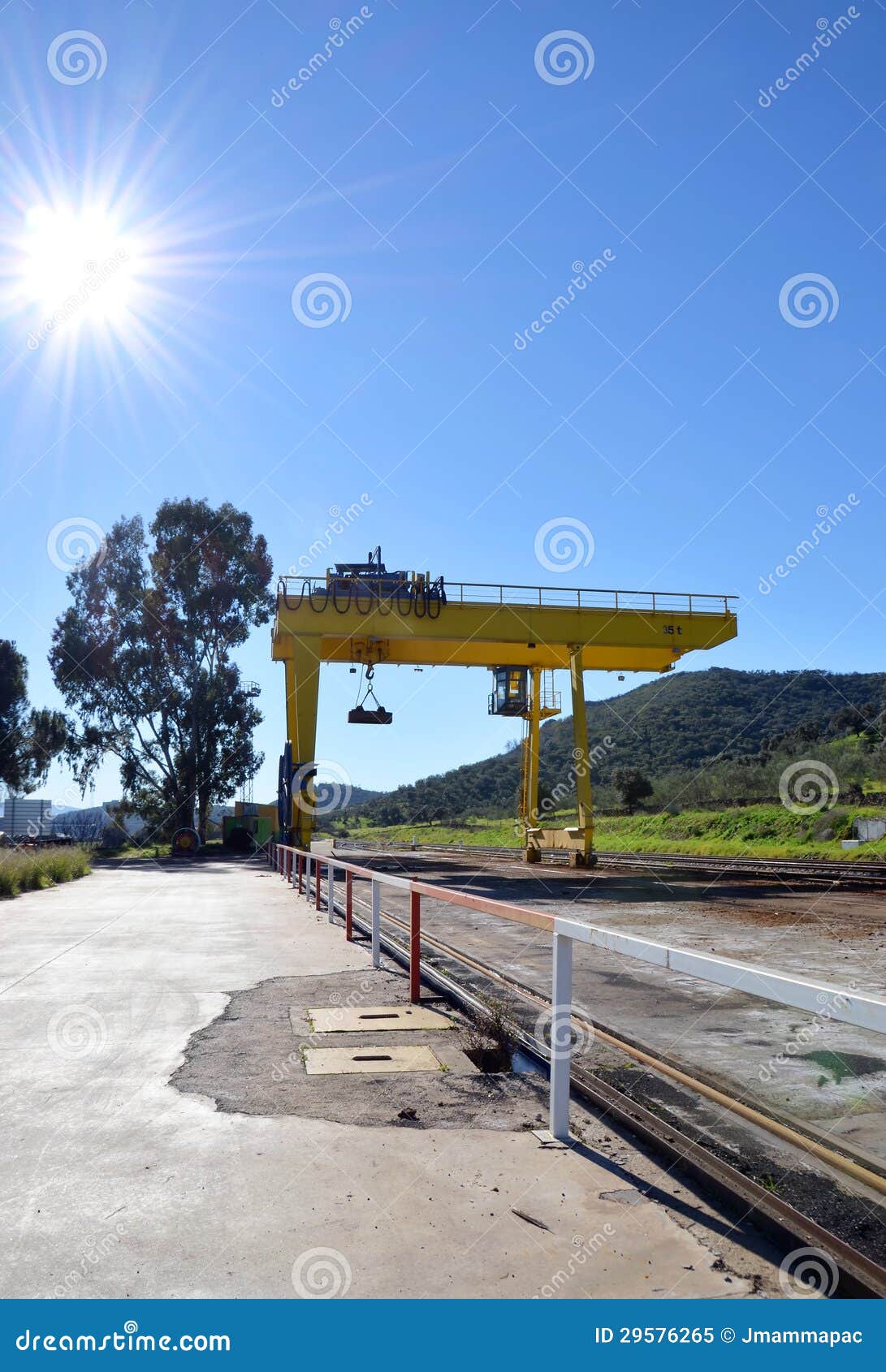 Logistics Station Under the Sun Stock Image - Image of unloading, work ...