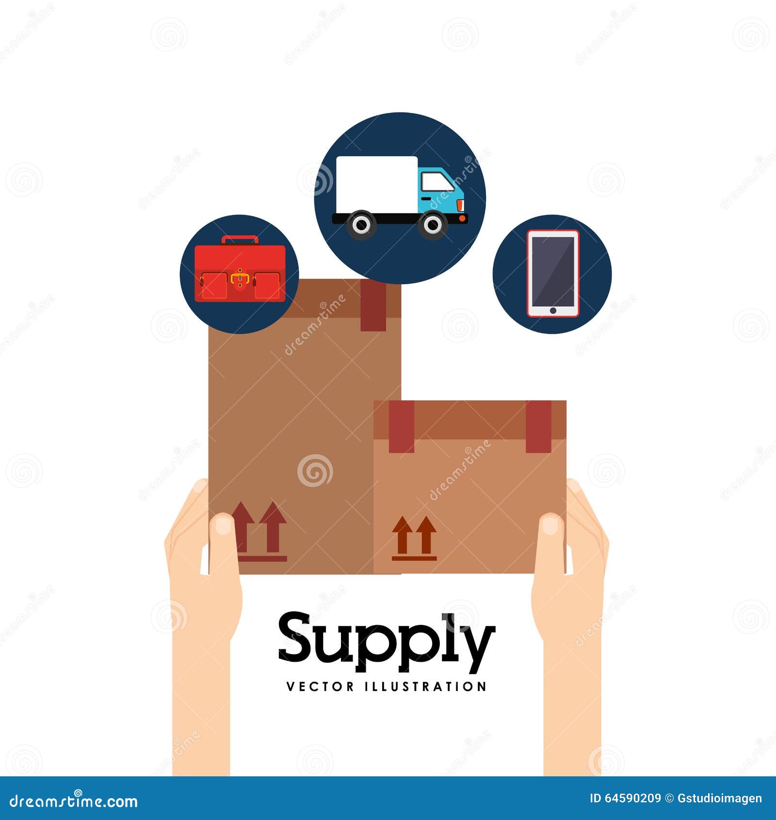 Logistics supplies design stock illustration. Illustration of ...
