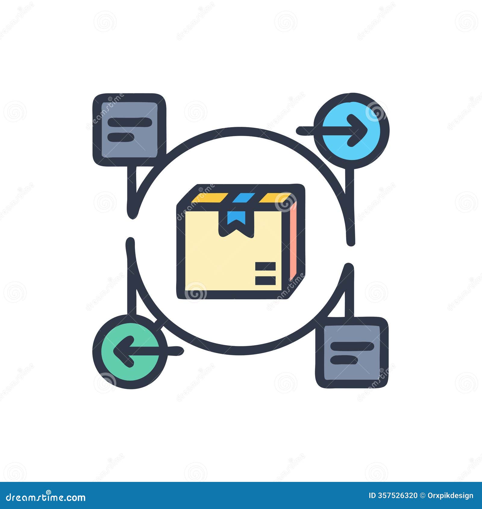 Logistics And Supply Chain Vector Illustrating Optimization ...