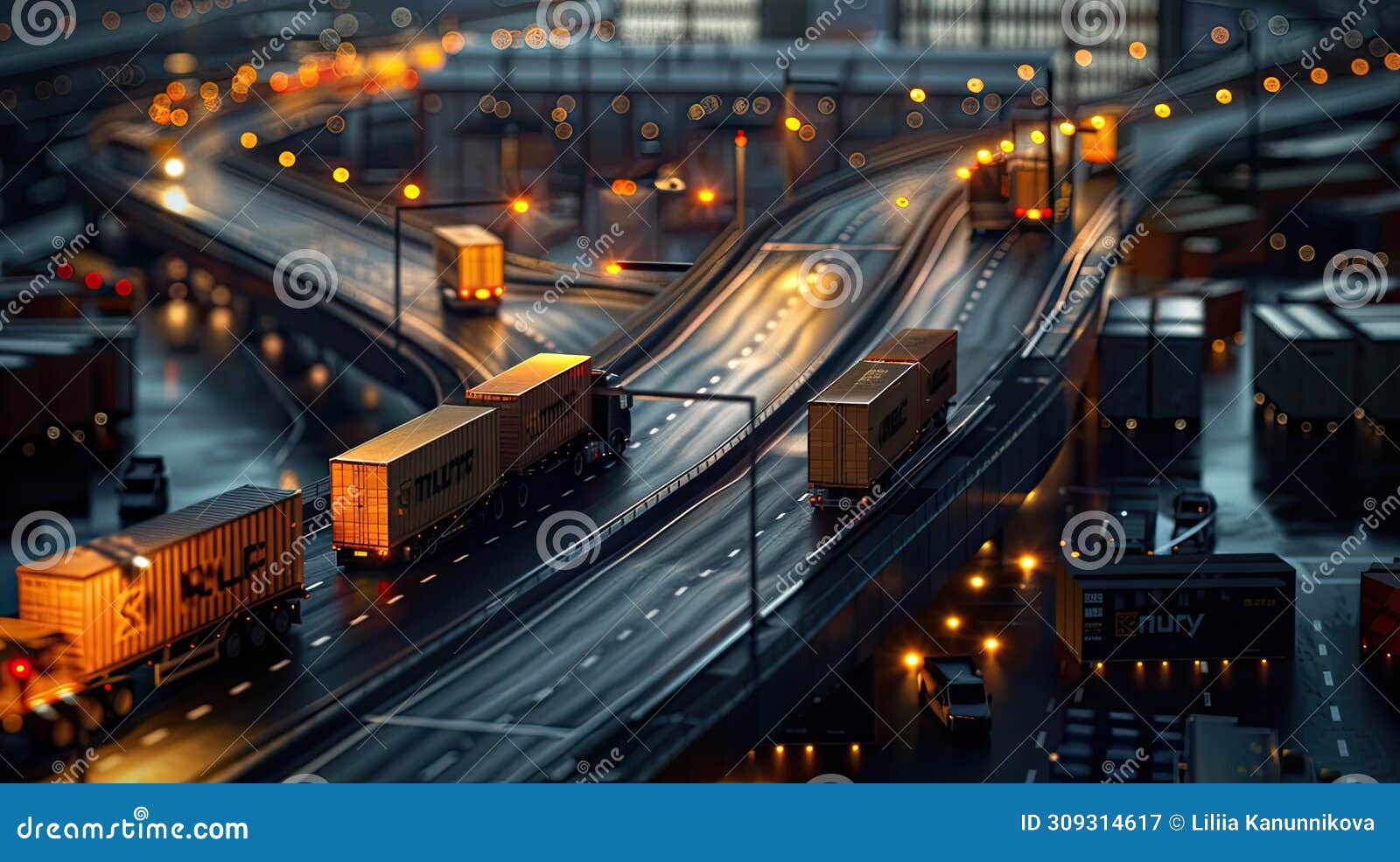 Logistics and Supply Chain Management, Showcasing Bustling Warehouses ...