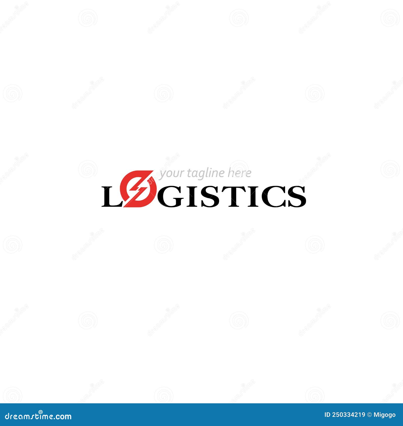 Logistics Text Logo Design Template for Your Business Stock ...