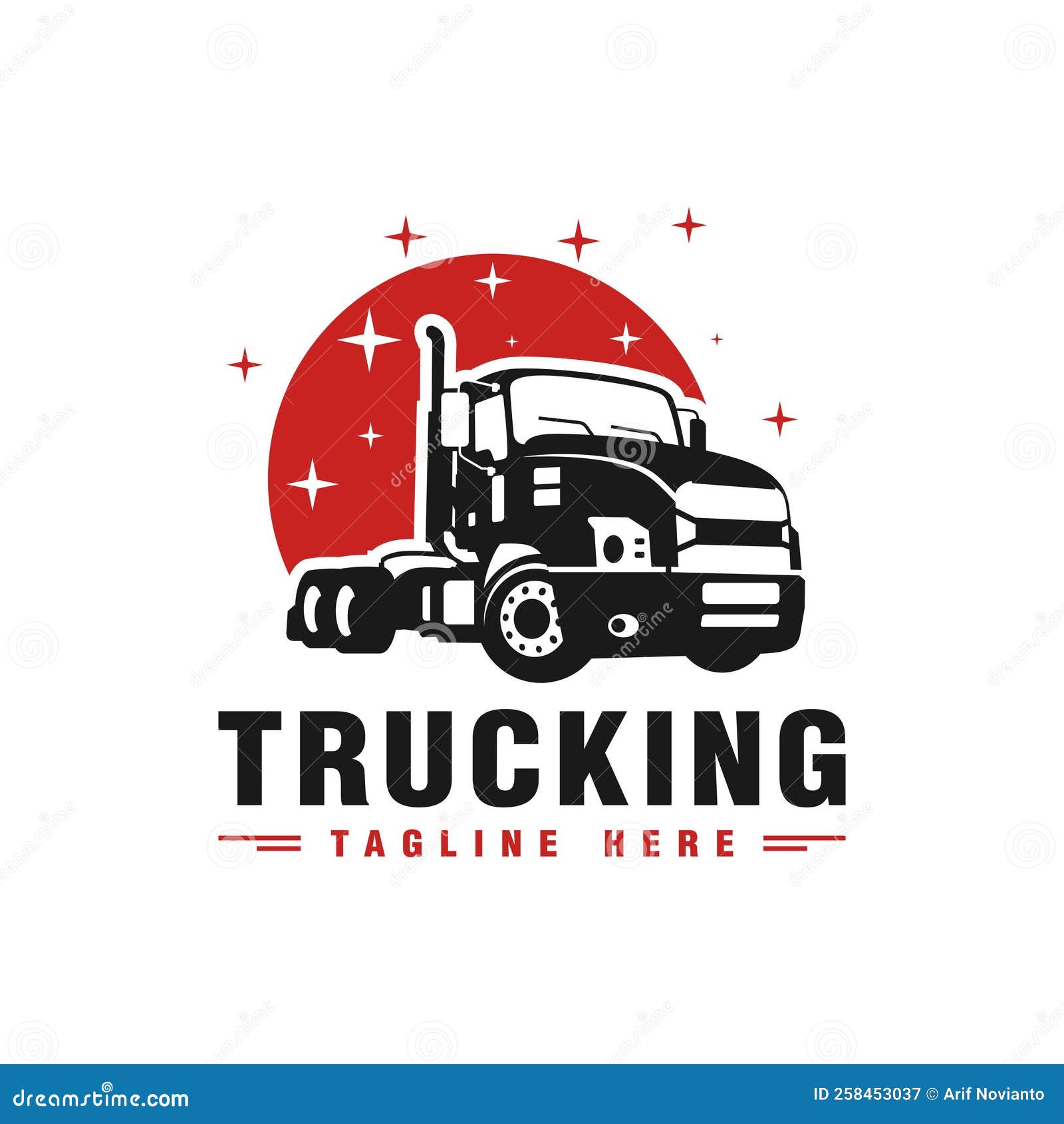 Logistics Transport Truck Vector Logo Stock Illustration - Illustration ...