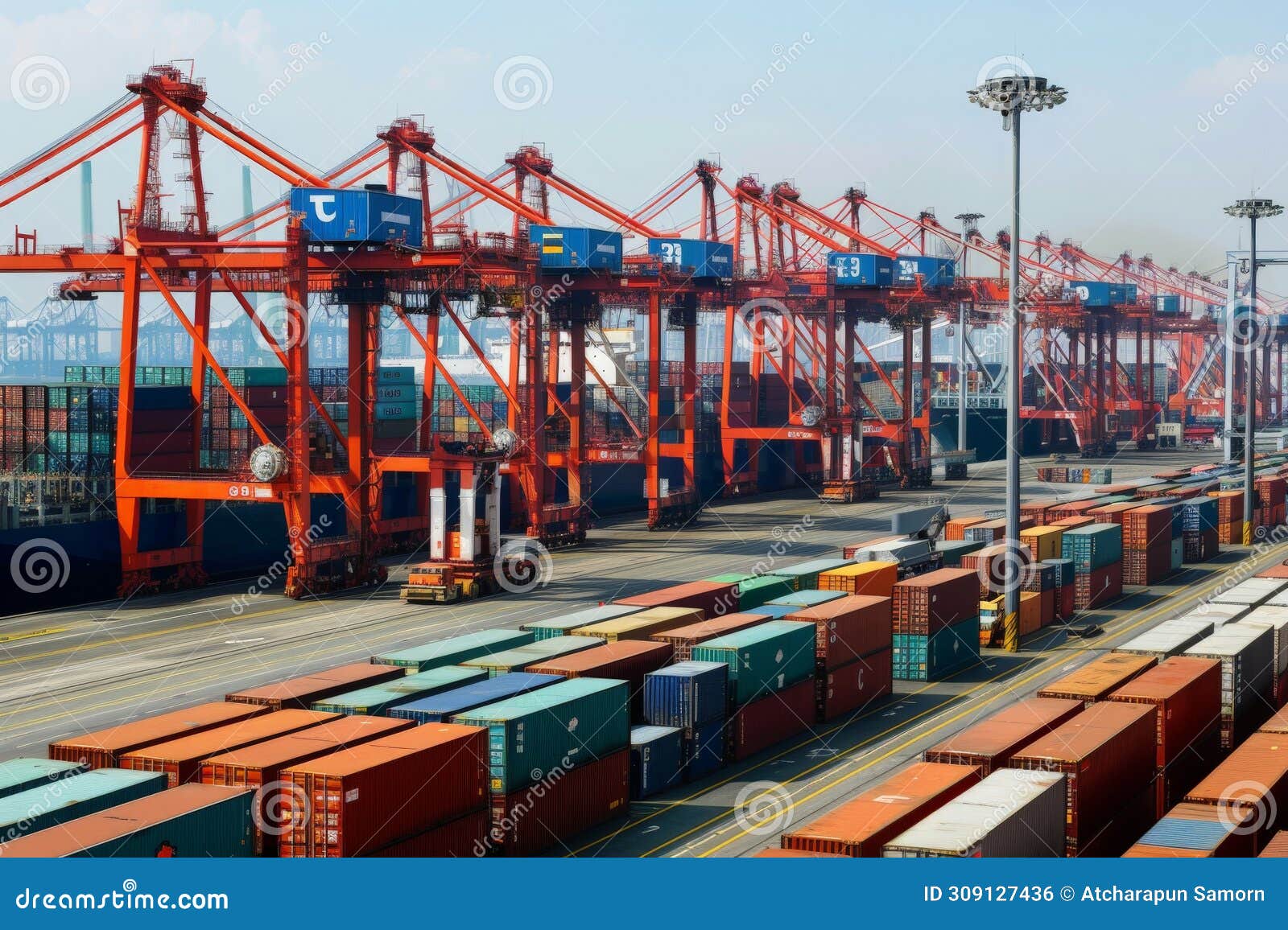 Logistics and Transportation of Container Cargo Ship, Global ...