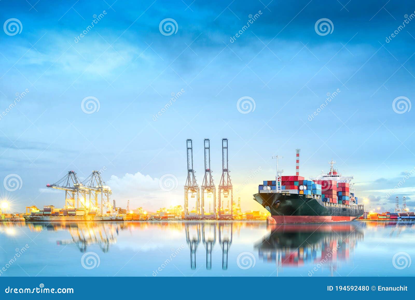 Logistics and Transportation of International Container Cargo Ship in a ...
