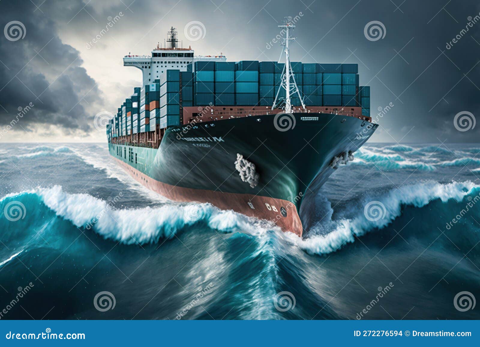 Logistics and Transportation of International Container Cargo Ship in ...