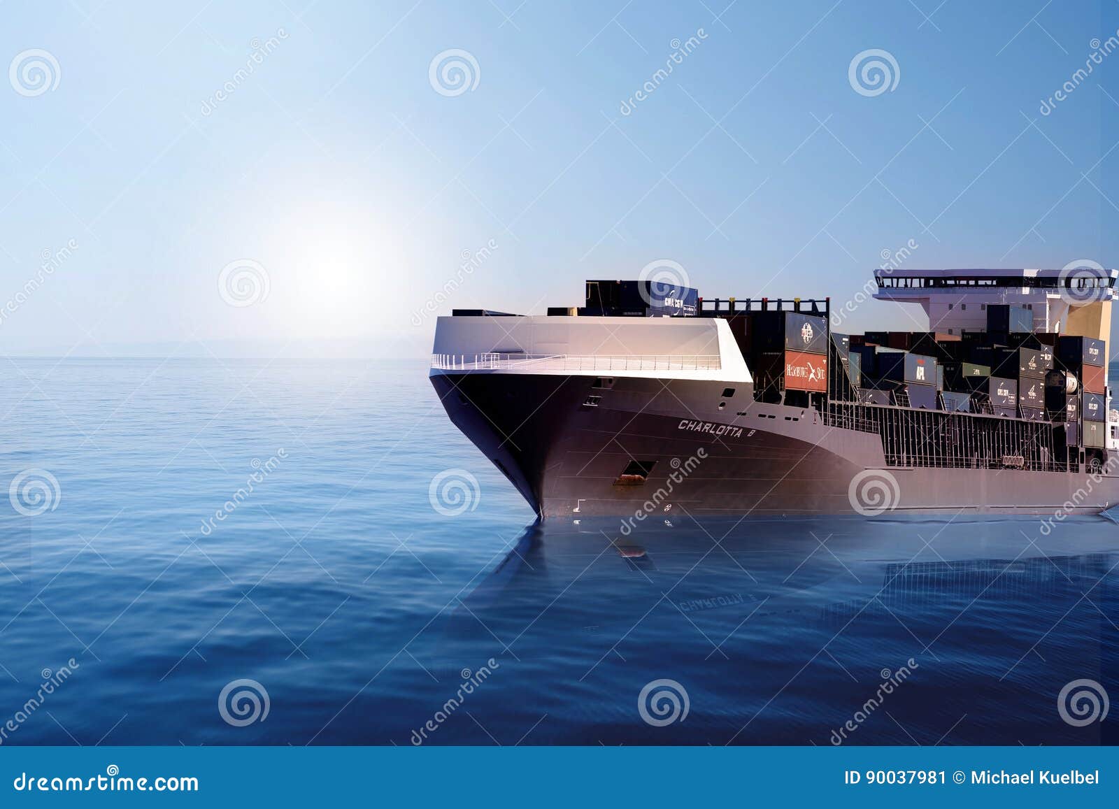 Logistics and Transportation of International Container Cargo Ship ...