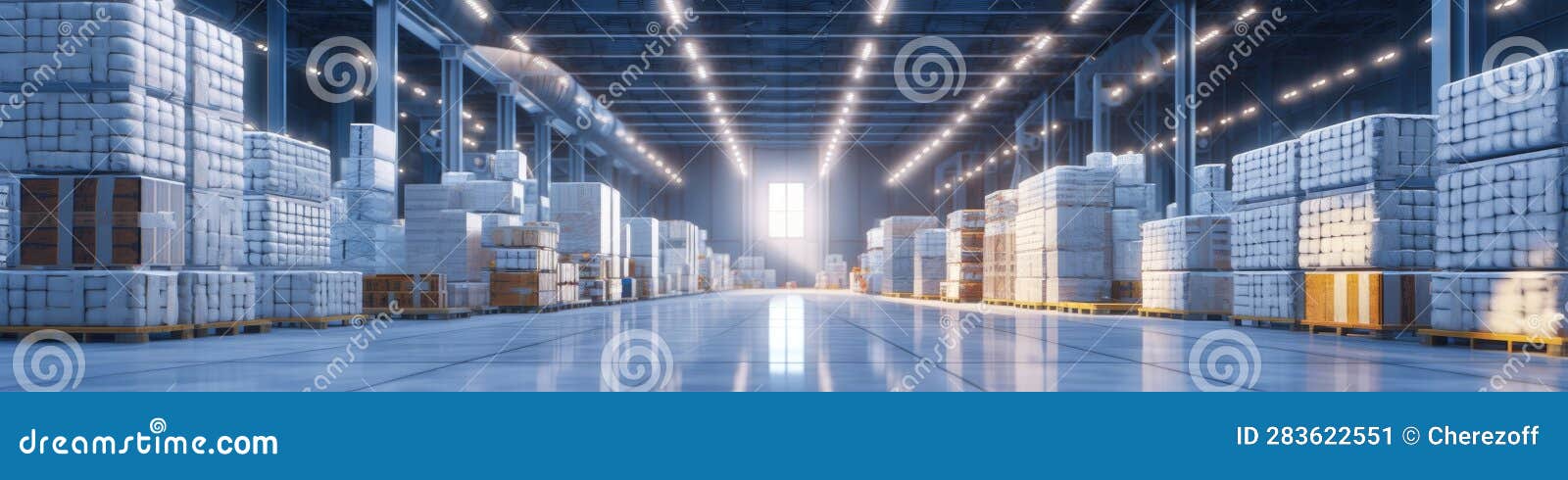 The Logistics Warehouse of the Future Stock Image - Image of industry ...