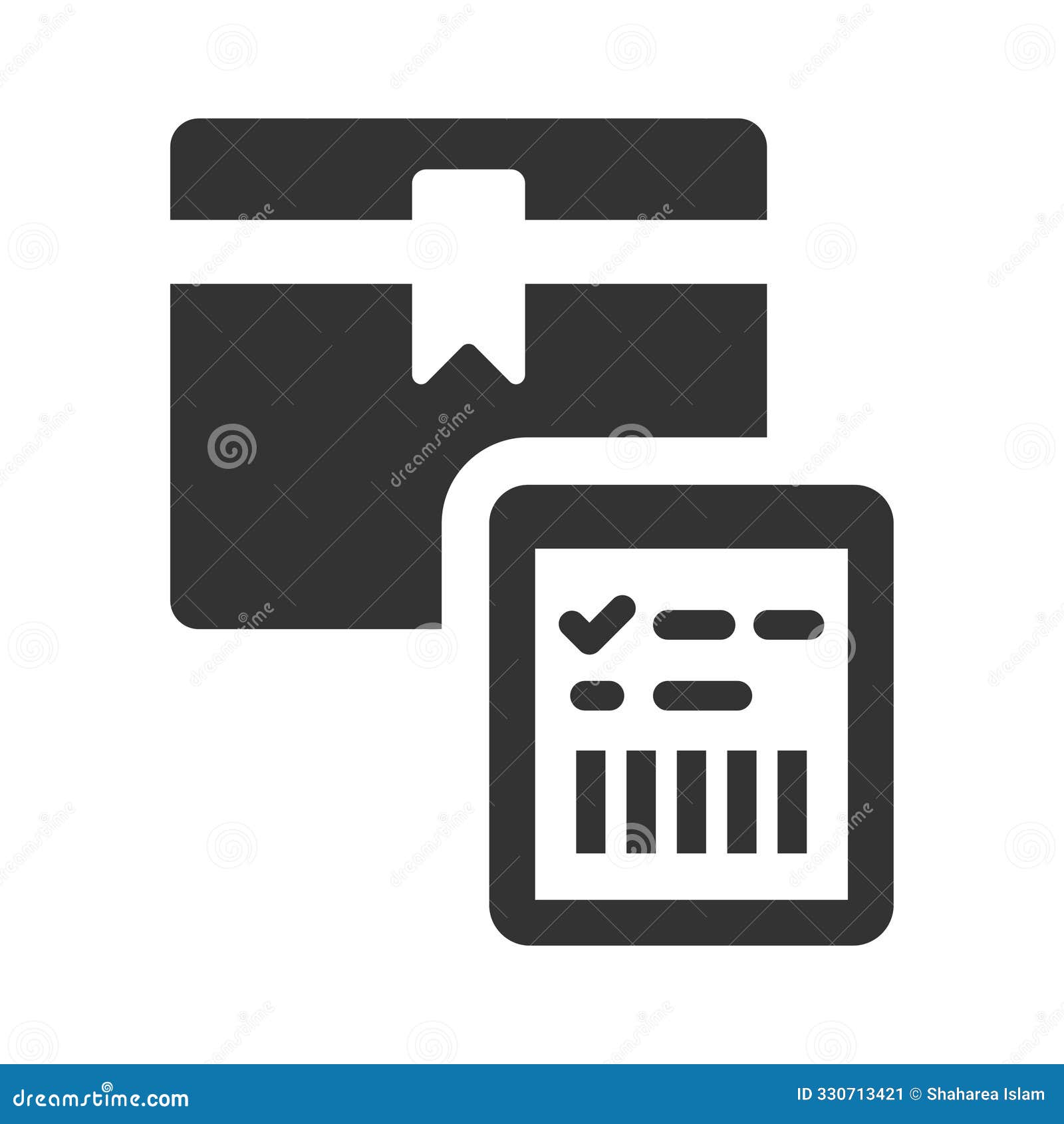 Logistics waybill icon stock vector. Illustration of receipt - 330713421