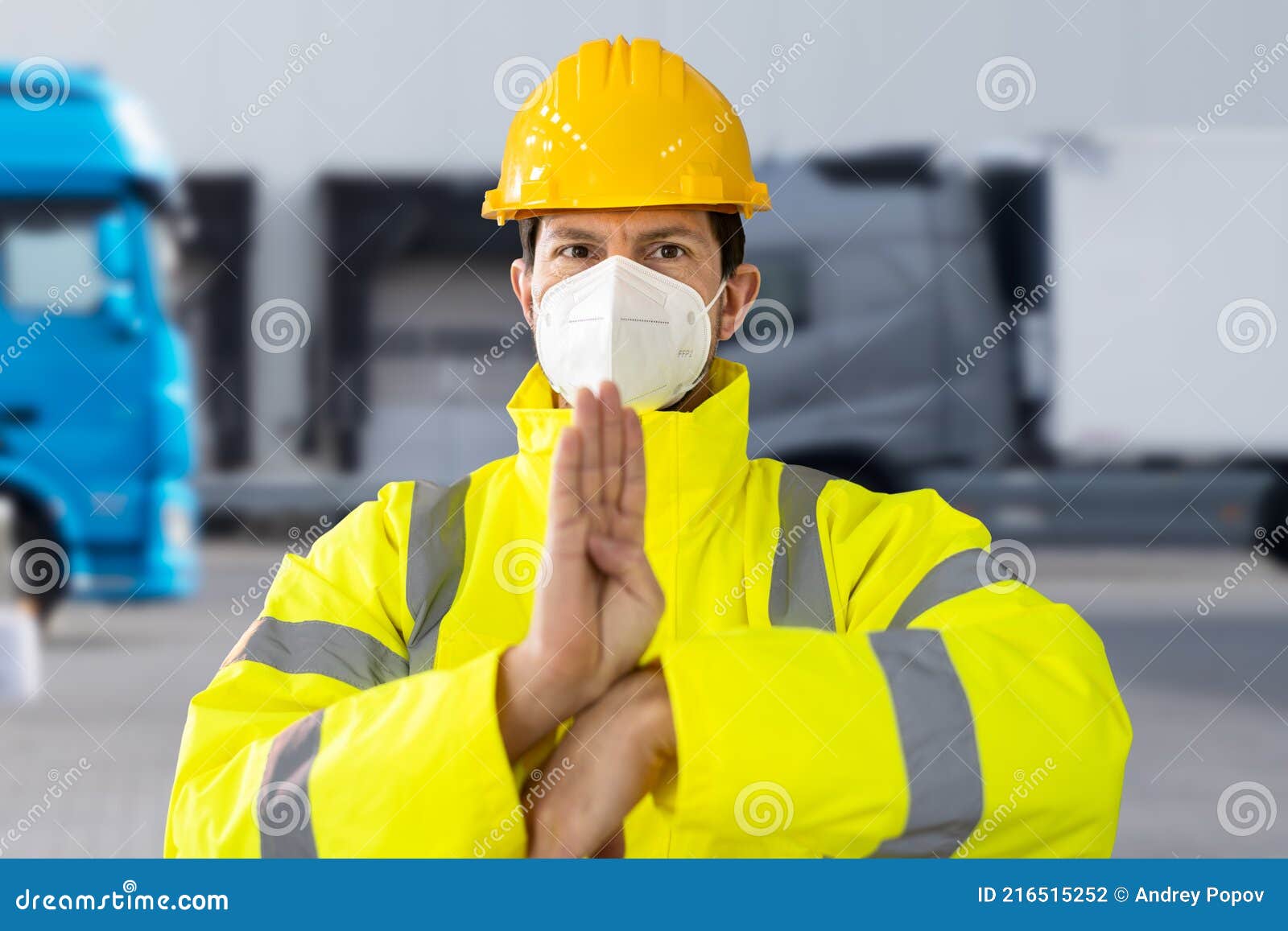 Logistics Worker in Face Mask Stock Photo - Image of coronavirus, cargo ...
