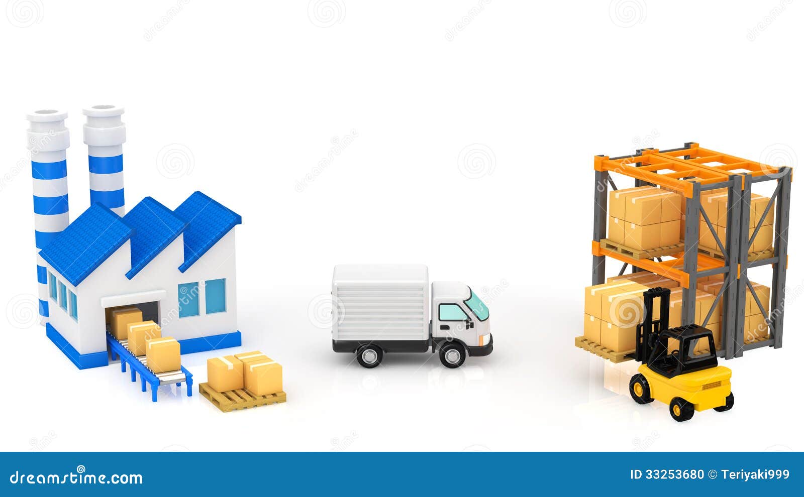 Logistique illustration stock. Illustration du livraison - 33253680