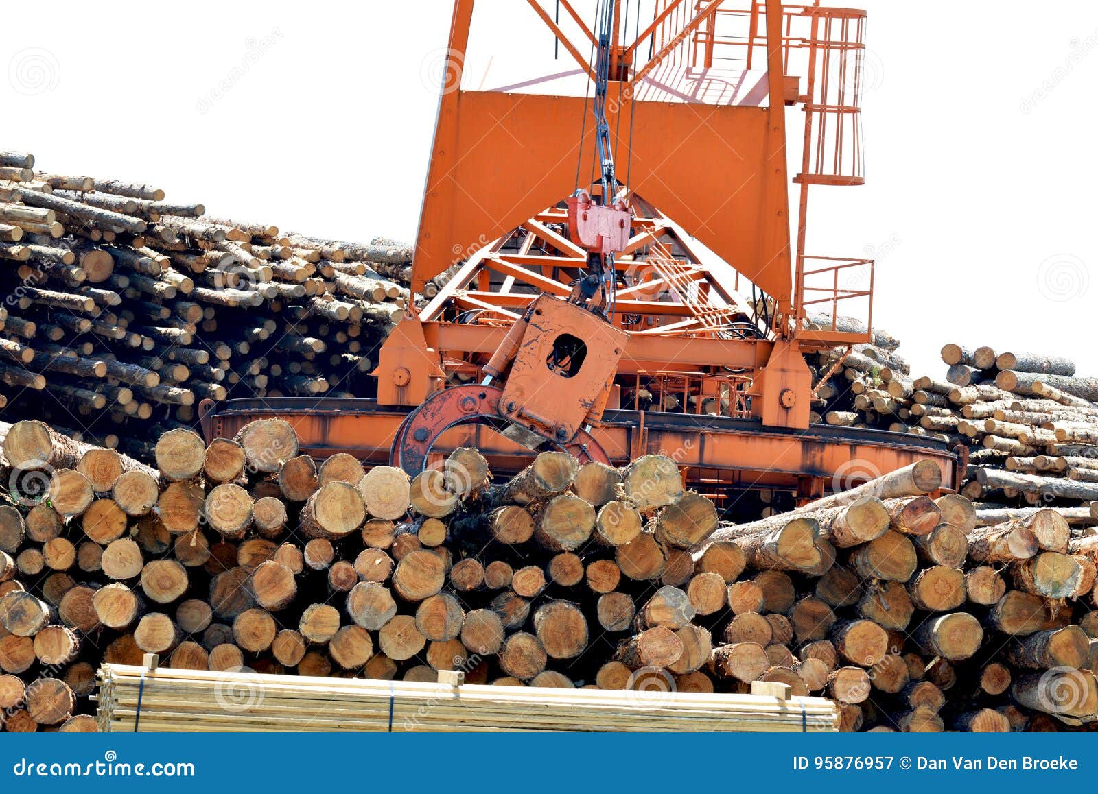 Crane And Stack Of Steel Plates Stock Image | CartoonDealer.com #63058099