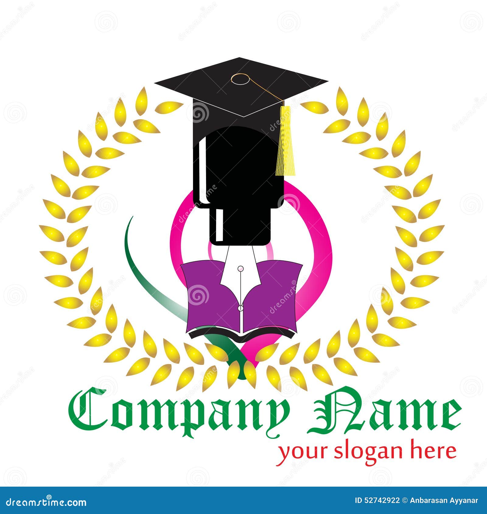 Logo éducatif illustration stock. Illustration du illustration - 52742922