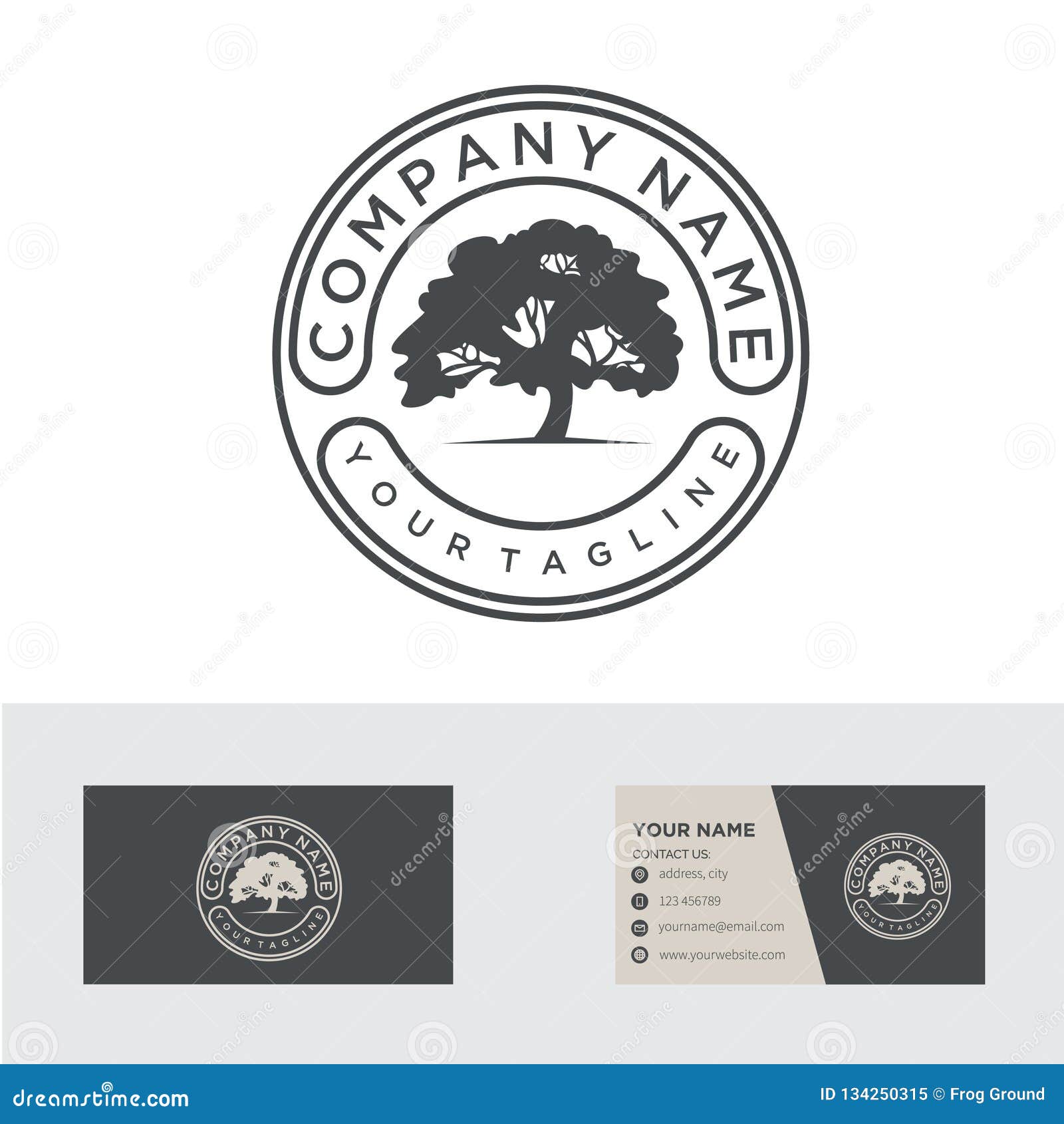 Round Crest Logo Design