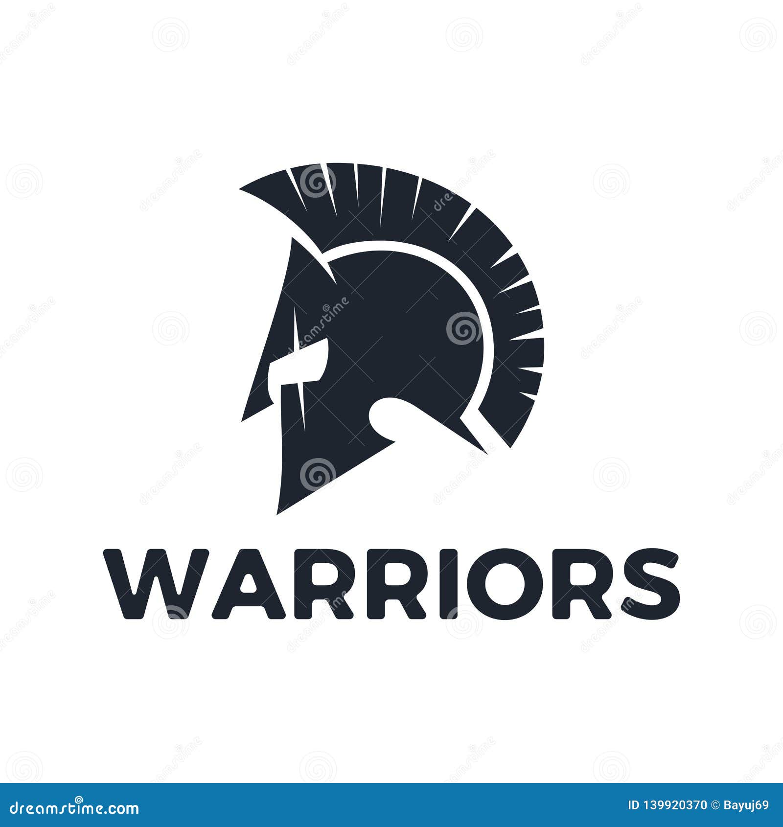 Warriors Vector Logo Design Inspiration Stock Vector - Illustration of ...