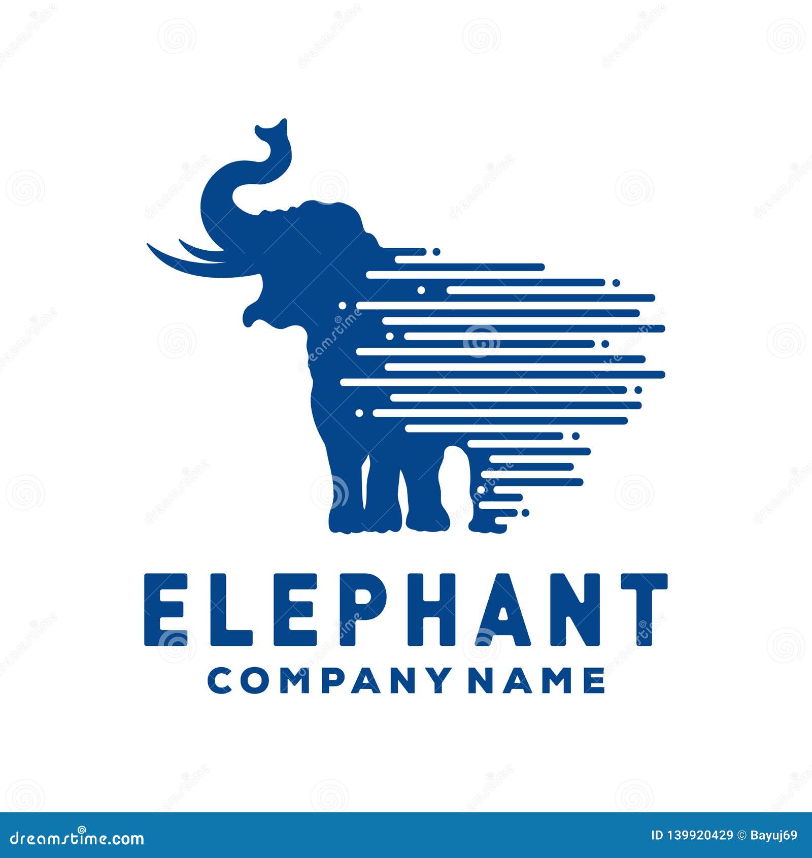 Elephant Vector Logo Template Stock Vector - Illustration of elephant ...