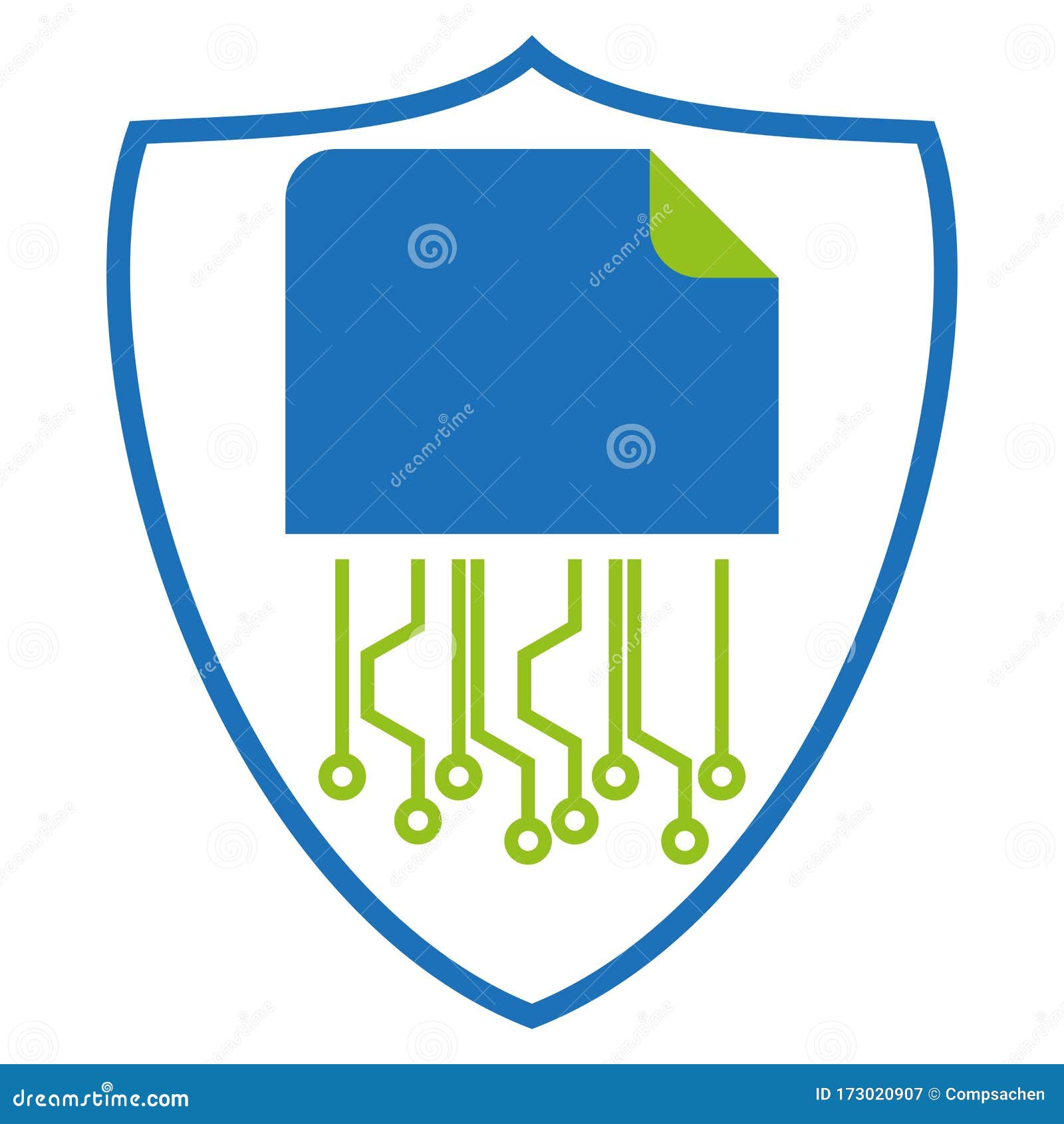 Digitization Logo, Data Protection Logo, Data Logo, Secure And Security ...