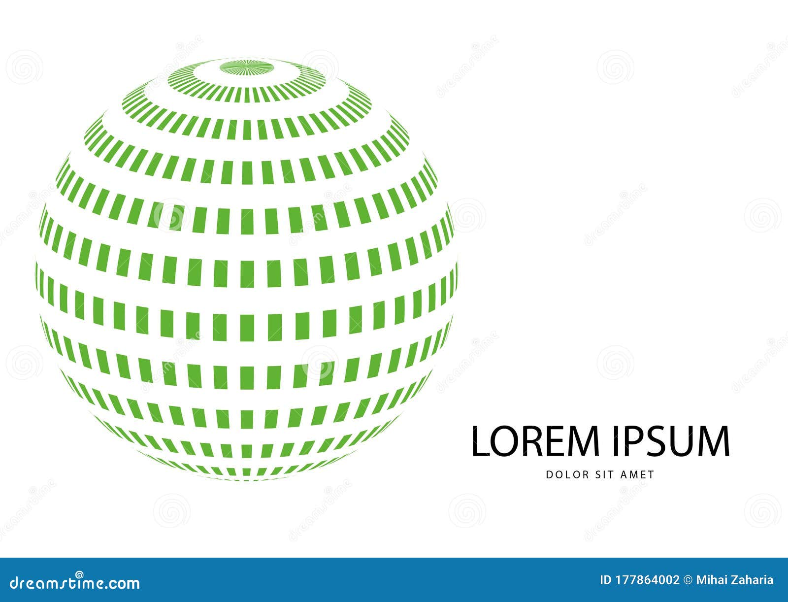 Abstract 3d Green Vector Logo Isolated on White Illustration Stock ...