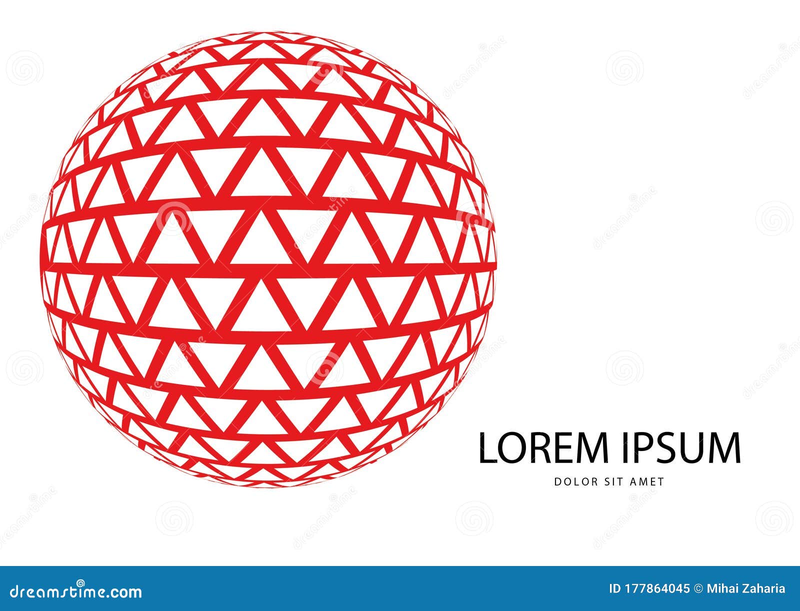 Abstract 3d Red Vector Logo Isolated on White Illustration Stock Vector ...