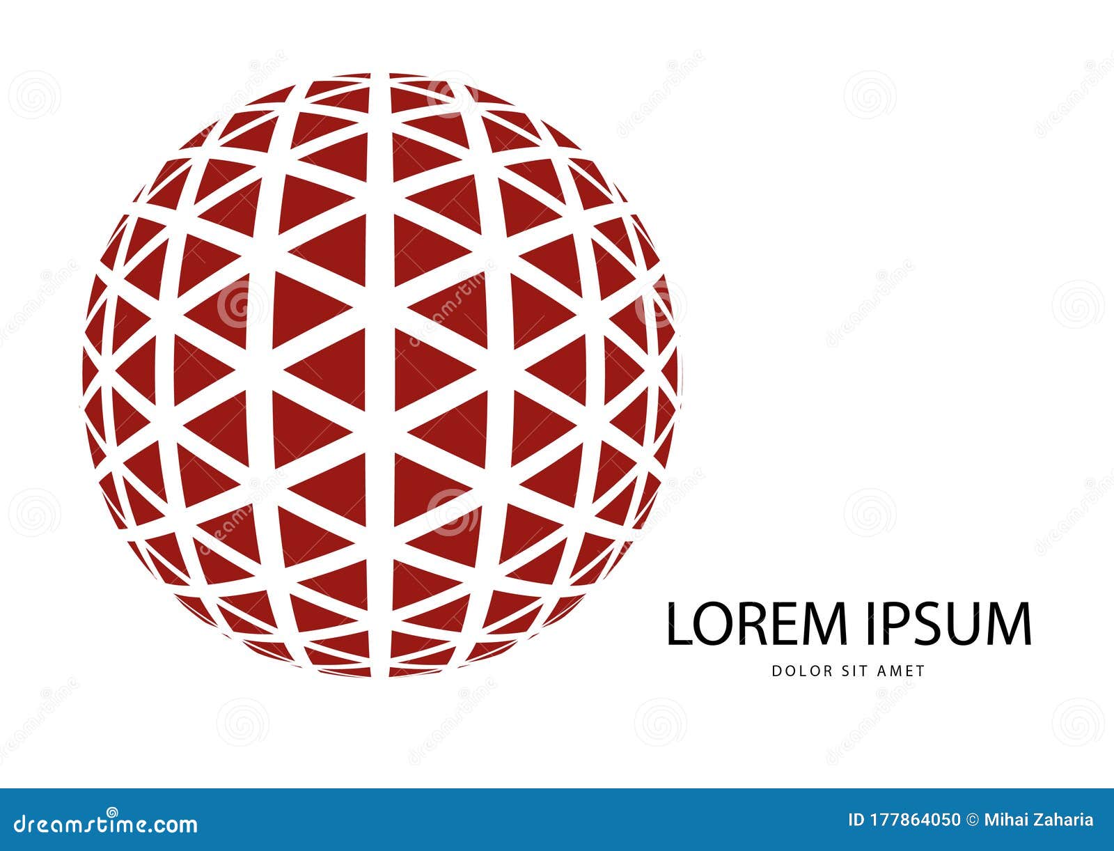 Abstract 3d Red Vector Logo Isolated on White Illustration Stock Vector ...