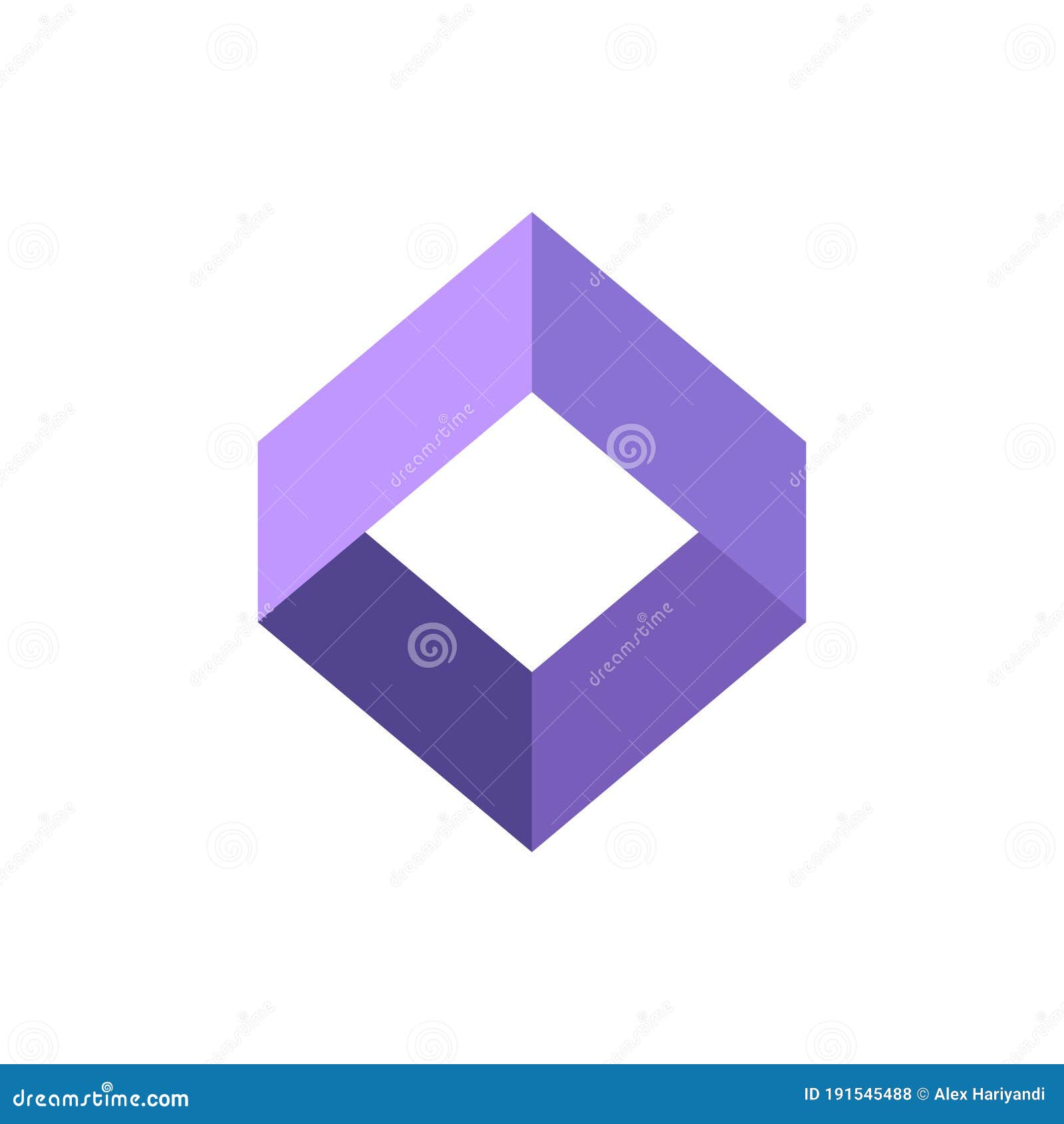 Abstract Square Logo Vector Template. Corner Geometric Shape, Stock ...