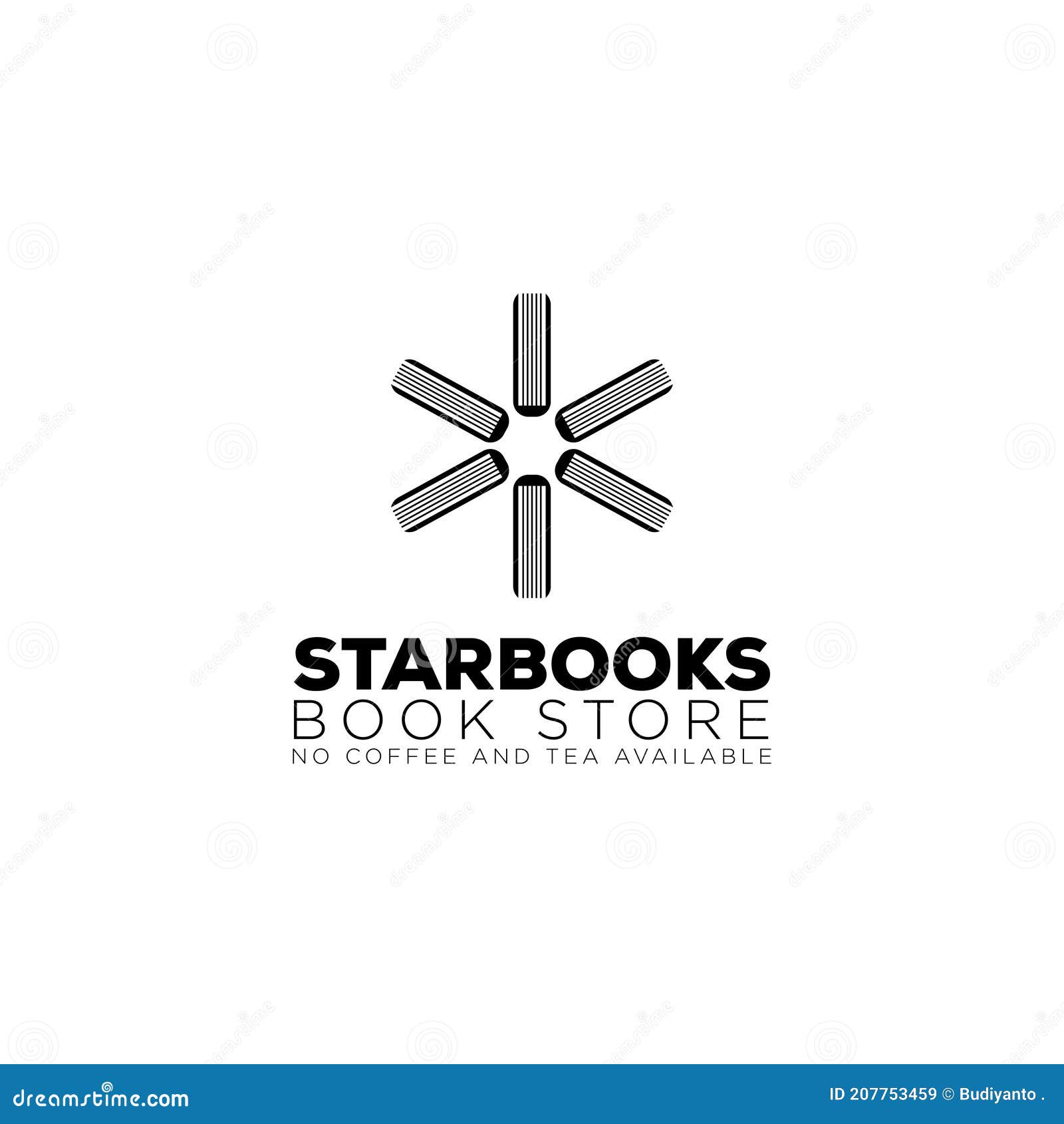 Star Books Logo is Book Store No Tea and Coffe Available Stock Vector ...